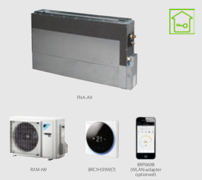 Daikin vloerinbouw FNA35A9 + RZAG35A: Compact en Sterk • Airco Druten